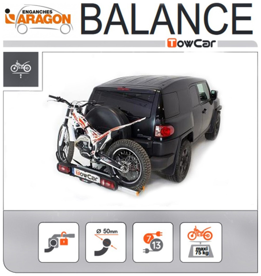 ΒΑΣΗ ΜΕΤΑΦΟΡΑΣ ΜΟΤΟΣΥΚΛΕΤΑΣ ΚΟΤΣΑΔΟΡΟΥ TOWCAR BALANCE (ΜΑΥΡΟ)