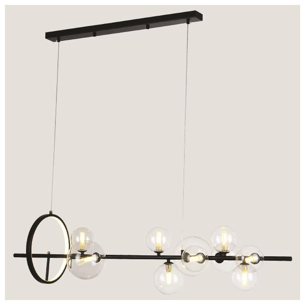 ARTE ILLUMINA ΦΩΤΙΣΤΙΚΟ ΚΡΕΜΑΣΤΟ ΓΡΑΜΜΙΚΟ 10xG9W ΜΑΥΡΟ