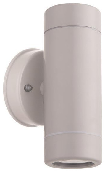 ΑΠΛΙΚΑ ΤΟΙΧΟΥ UP-DOWN ΣΤΡΟΓΓΥΛΗ ΠΛΑΣΤΙΚΗ IP65 GU10 ΛΕΥΚΗ