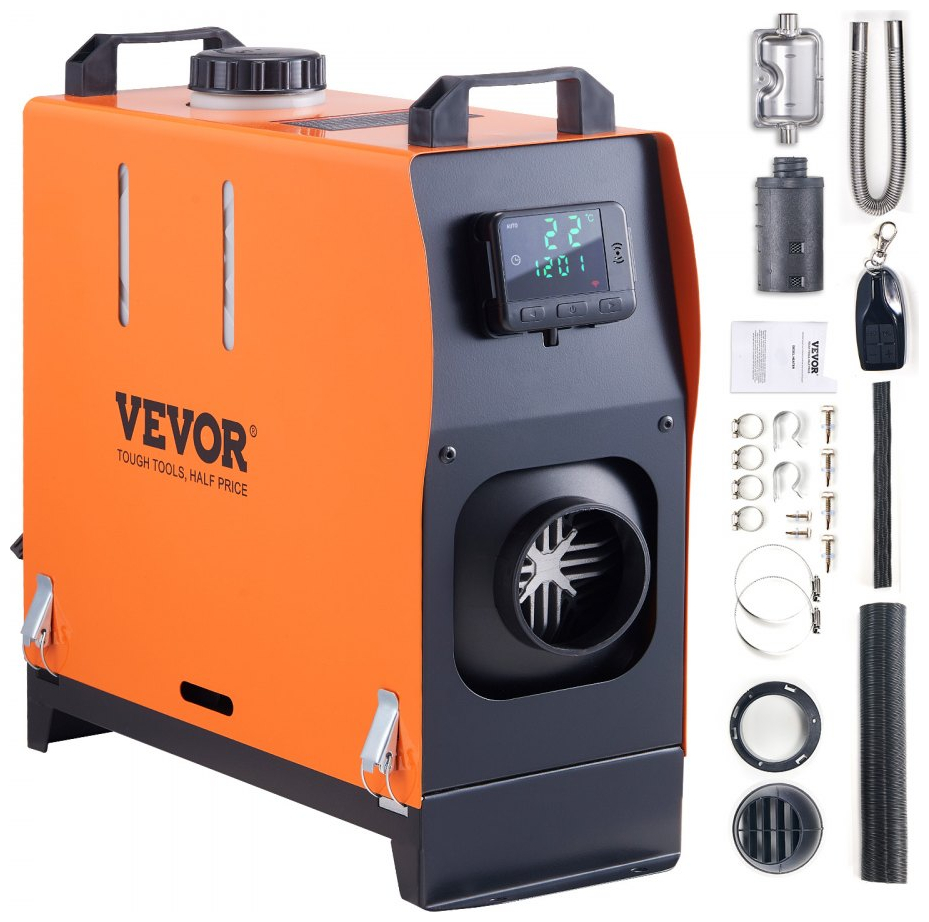 ΦΟΡΗΤΟ ΑΕΡΟΘΕΡΜΟ ΠΕΤΡΕΛΑΙΟΥ 12V 8000W 200ml/h VEVOR ΠΟΡΤΟΚΑΛΙ